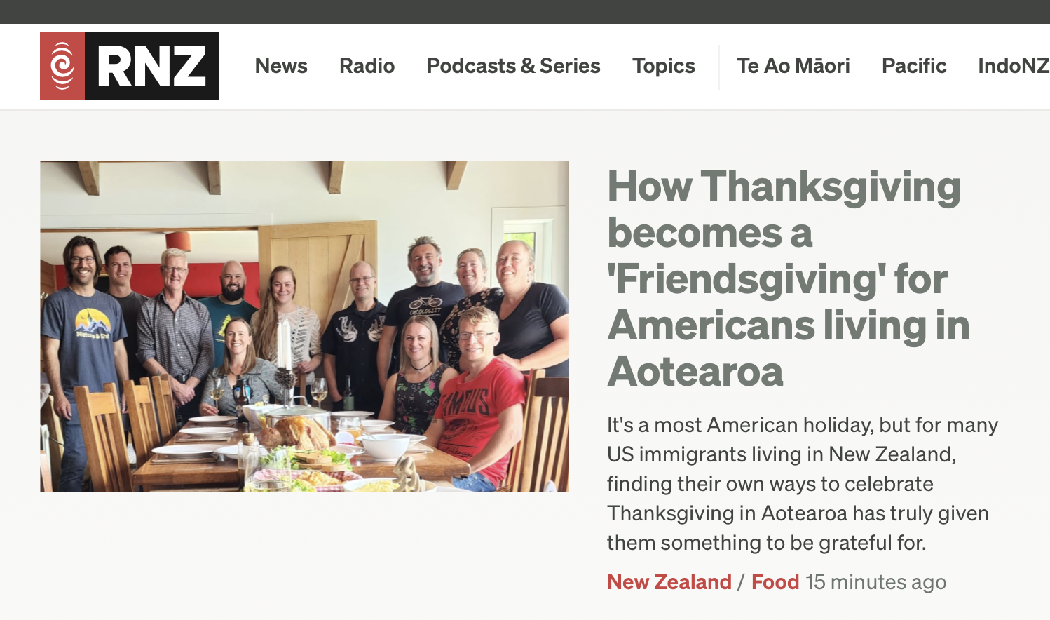 Wait, is there a Thanksgiving in New Zealand? – Nik Dirga